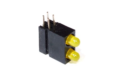 10x Dual Double LED Light Emitting Diodes Yellow / Doppel-LED ...