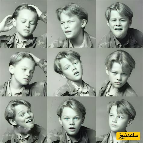 تصاویری از جذابیت مثال نزدنی دی کاپریو در کودکی