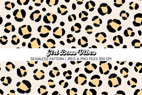 Leopard Cheetah Print Background Seamless Pattern