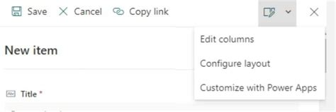 Edit Columns Configure Layout Is Missing In Sharepoint Online List
