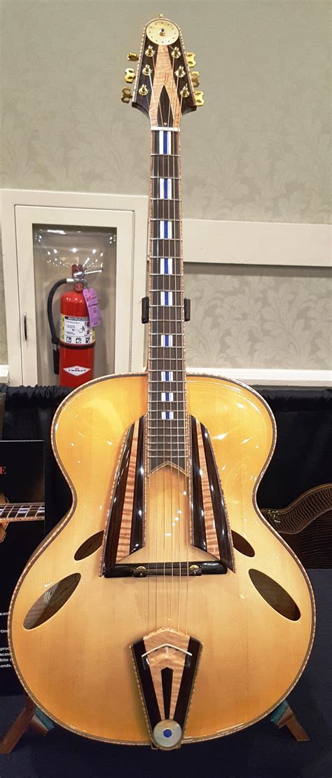 Video John Monteleone And Rudy With Chinerys Blue Archtop Guitar