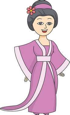 Ancient China Clipart Ancient China Female Wearing Robe