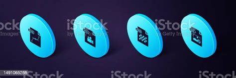 아이소메트릭  파일 문서 Png Mov 및 Svg 아이콘을 설정합니다 벡터 0명에 대한 스톡 벡터 아트 및 기타 이미지 0명 3차원 형태 가득 찬 Istock