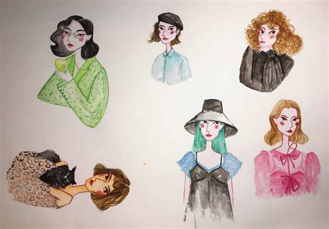 水彩手绘作者： 麦芽小主