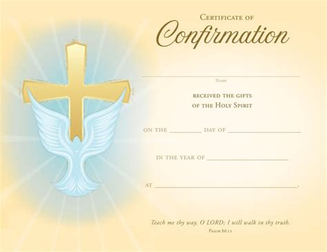 Confirmation Certificates Templates