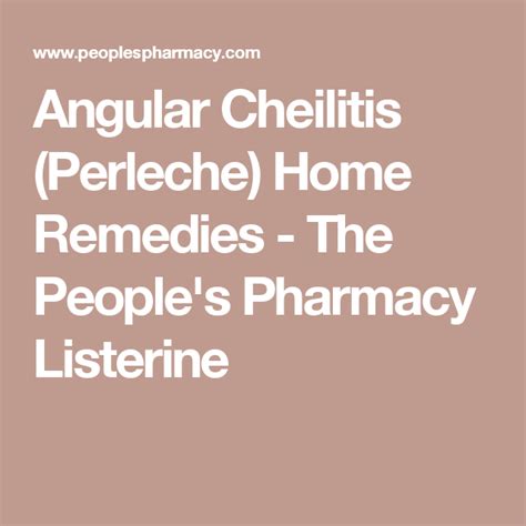 Effective Home Remedies For Angular Cheilitis