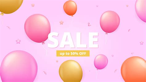 풍선 배경 생일 축하 판매 휴일 벡터 3d 그림 개념 랜딩 페이지 템플릿 Ui 웹 모바일 앱 포스터 배너 전단지 엽서 카드에 대한 3차원 개념 3차원 형태에 대한 스톡 벡터