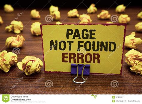 handwriting text writing page not found error concept meaning message