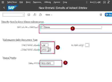 How To Define Service Entry Sheet Type In Sap