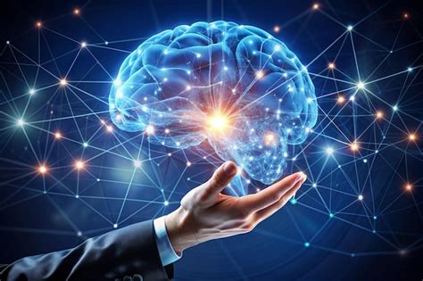 Hand Touching Brain Of Ai Symbolic Machine Learning Artificial