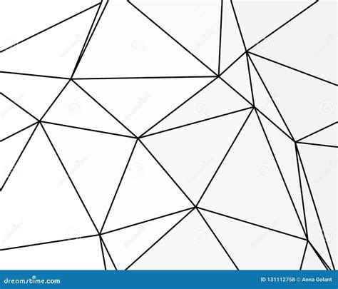 Asymmetrical Texture With Random Chaotic Lines Abstract Geometric Pattern Black And White