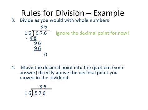 Rules For Decimals Ppt