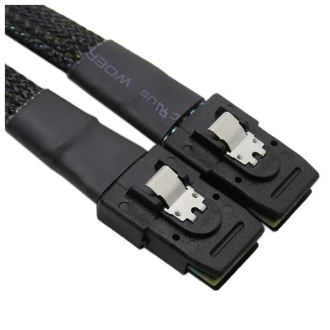 Mini SAS 4i SFF 8087 36 Pin Male To Mini SAS 36P Male Hard Drive Cable 0 7M In Connectors From