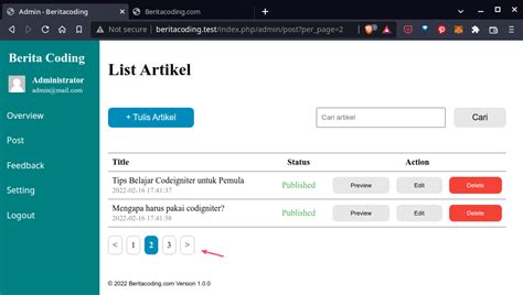 tutorial codeigniter 14 membuat fitur pagination