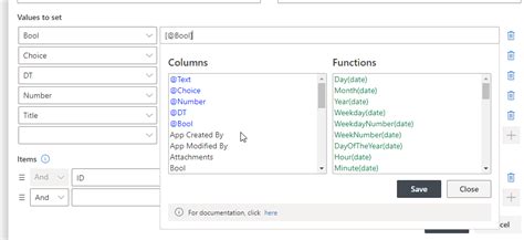 parameters in manually triggered sharepoint actions