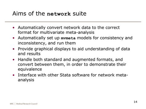 Ppt A Suite Of Stata Programs For Network Meta Analysis Powerpoint Presentation Id2101865