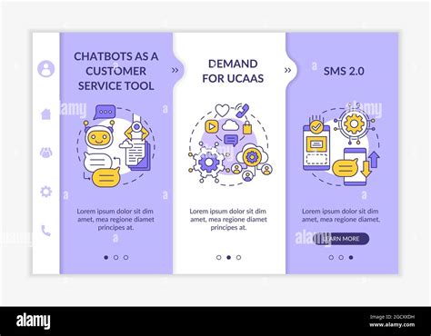 Messaging Software Onboarding Vector Template Stock Vector Image And Art Alamy