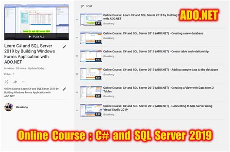 👨‍🏫 Online Course Learn C And Sql Server 2019 By Building Windows