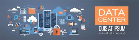 Premium Vector Data Center Cloud Computer Connection Hosting Server Database Synchronize