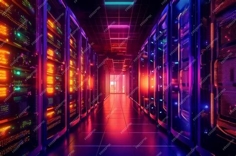 Premium Ai Image High Performance Data Servers Ultra High Performance Servers In Data Center Rack