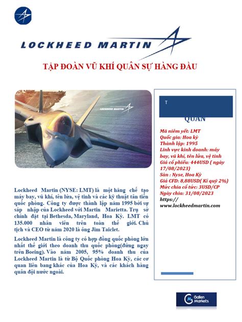 Thương Vụ Đầu Tư Lockheed Martin Pdf