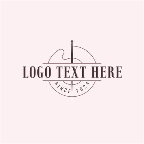 Sewing Needle Thread Logo Brandcrowd Logo Maker Brandcrowd