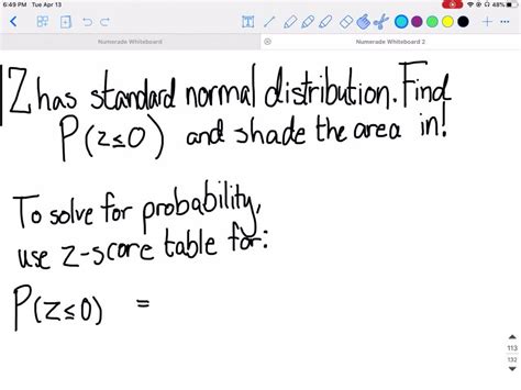 solved let z be a random variable with a standard normal distribution