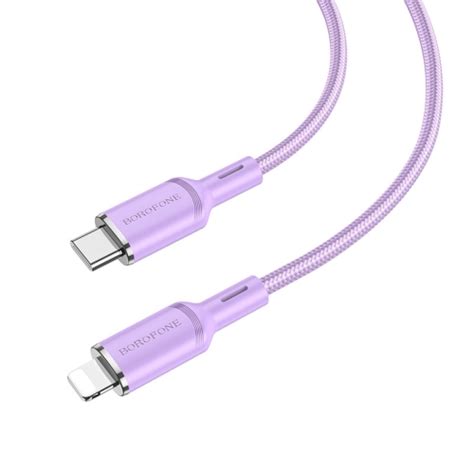 Borofone Bx90 Type C ถึง 8 Pin Cyber Pd สายชาร์จข้อมูลความยาว 1 ม สี