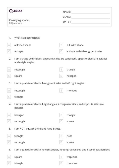 50 Classifying Shapes Worksheets For 3rd Grade On Quizizz Free And Printable 50 Classifying Shapes Worksheets For 3rd Grade On Quizizz Free And Printable