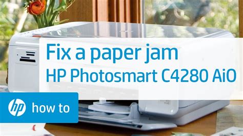 Hp Photosmart C4200 C4340 C4400 Printers Paper Jam Error Hp® Support