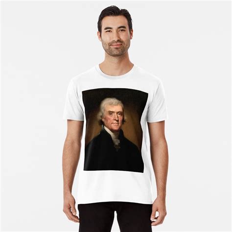 Thomas Jefferson By Rembrandt Peale 1800 Sticker For Sale By Onlyc