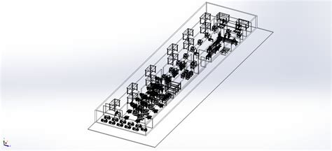 Production Line Layout Workshop Factory Floor Plan 3d Model By Surf3d