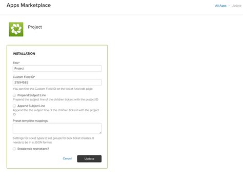 project management app integration with zendesk support