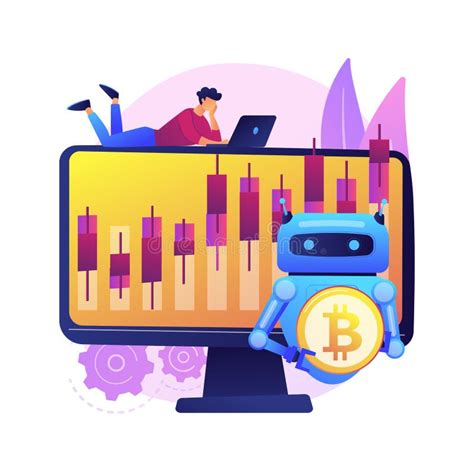 Crypto Trading Bot Abstract Concept Vector Illustration Stock Vector Illustration Of Investor