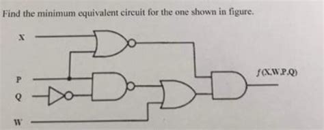 Solved Find The Minimum Equivalent Circuit For The One Shown