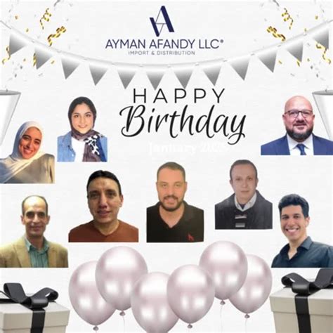 Ayman Afandy Llc On Linkedin Lets Celebrate The January Birthdays Of