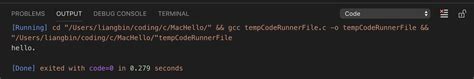 In Mac I Can Run The C Code Normally But Vsc Shows Program Does Not Exist When Debugging