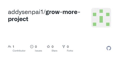 Github Addysenpai1 Grow More Project