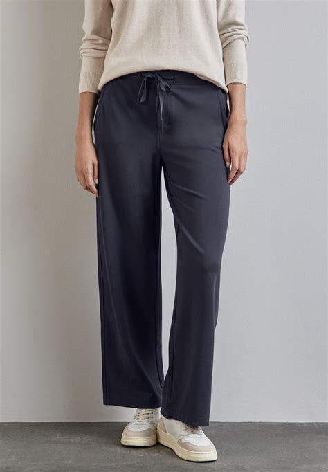Street One Im Casual Fit Stoffhose Blau Zalandoch
