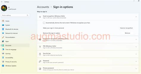 Solution For Windows Hello Facial Recognition Unable To Add AugmaStudio