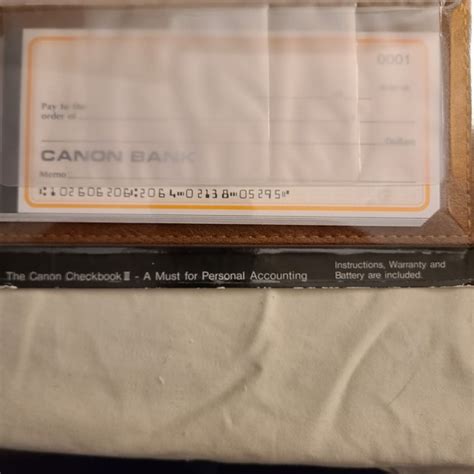 Other Vintage Canon Checkbook Money Manager Lcd Calculator With Case