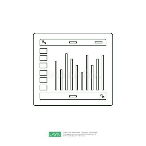 Spreadsheet Outline Icon Flat Illustration Financial Accounting Report