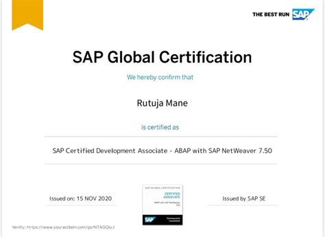 Rutuja Mane On Linkedin Sap Abap Certified 20 Comments