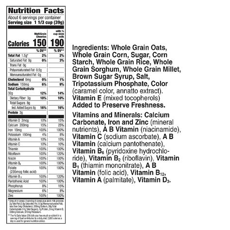 Multi Grain Cheerios Breakfast Cereal Gluten Free Whole Grain Oats 18