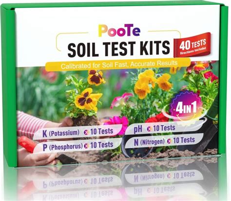 Soil Test Kit 4 In 1 Soil Testing Kit With Test Tube And Tablets 40