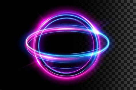 Abstract Ring Light Effect Isolated On Dark Background Vector Illustration 42053539 Vector Art