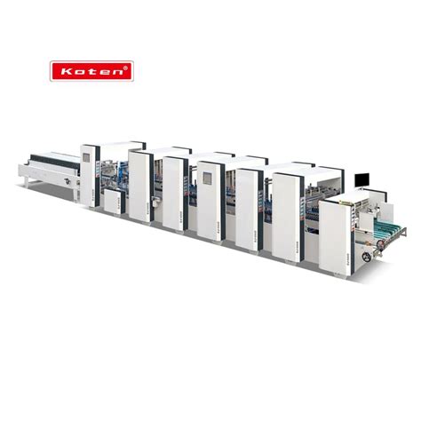 High Speed Full Automatic Folder Gluer Used To Folding Gluing Machine Fs 1050 Folder Gluer And