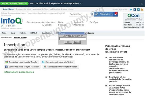 infoq.com Cross Site Scripting vulnerability OBB-466466 | Open Bug Bounty