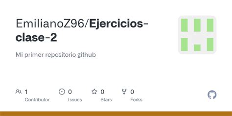 Github Emilianoz96ejercicios Clase 2 Mi Primer Repositorio Github