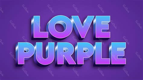 Purple Blue 3d Text Free Illustrator Vector File